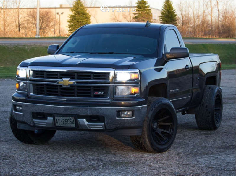 2015 Chevrolet Silverado 1500 with 20x12 -51 Vision Rebel and 305/50R20 ...