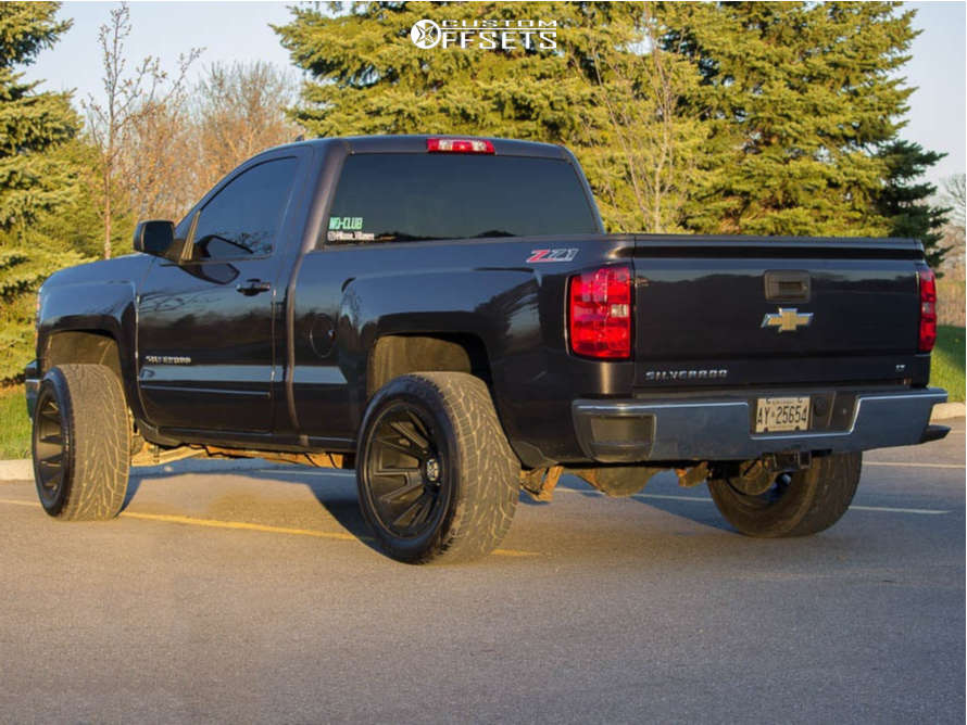 2015 Chevrolet Silverado 1500 with 20x12 -51 Vision Rebel and 305/50R20 ...