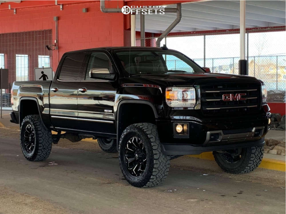 2015 GMC Sierra 1500 with 20x12 -43 Fuel Assault and 35/12.5R20 ...