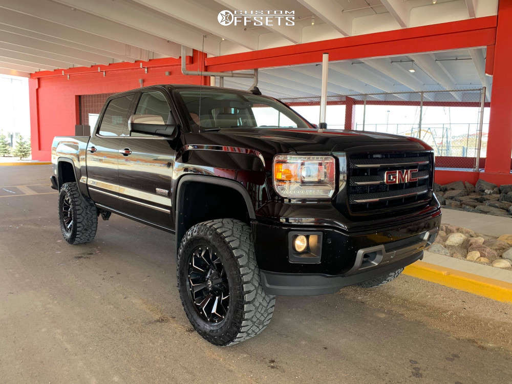 2015 GMC Sierra 1500 with 20x12 -43 Fuel Assault and 35/12.5R20 ...