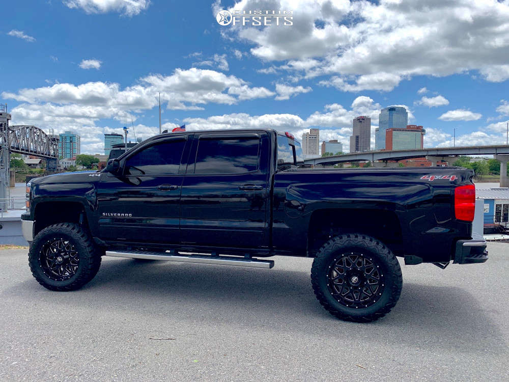 2015 Chevrolet Silverado 1500 with 20x10 -24 XF Offroad Xf-211 and 35/ ...