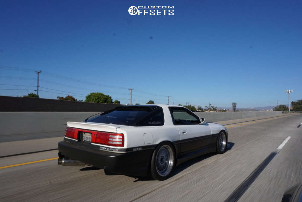 1989 Toyota Supra with 18x9.5 22 Work Vs Xx and 275/35R18 Bridgestone ...