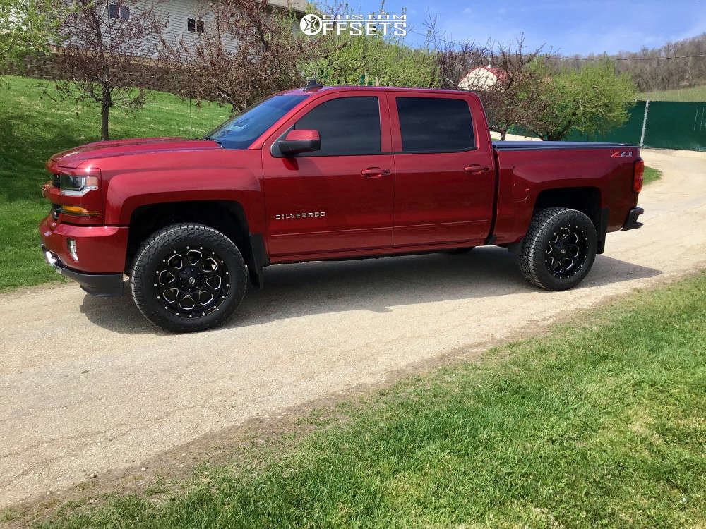 2018 Chevrolet Silverado 1500 with 20x9 -12 Fuel Boost and 275/60R20 ...