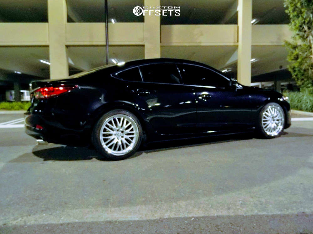 2017 Mazda 6 with 19x8.5 35 Voxx Masi and 225/45R19 Kumho Ecsta Pa51 ...