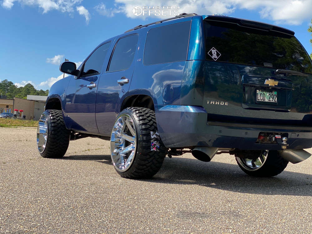 2007 Chevrolet Tahoe with 24x14 -76 Axe Offroad Artemis and 33/12.5R24 ...