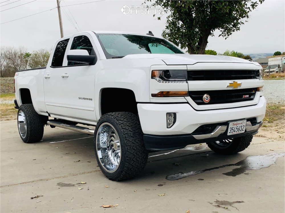 2018 Chevrolet Silverado 1500 with 22x12 -51 ARKON OFF-ROAD Crown ...