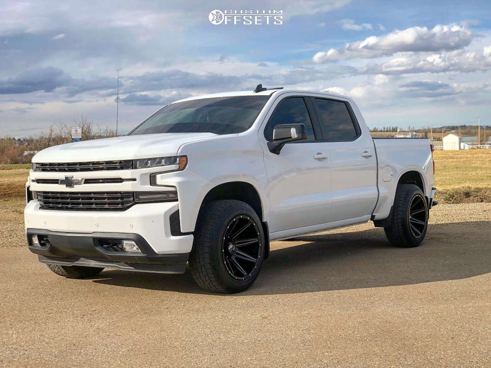 2019 Chevrolet Silverado 1500 with 20x12 -44 XF Offroad Xf-220 and 275 ...