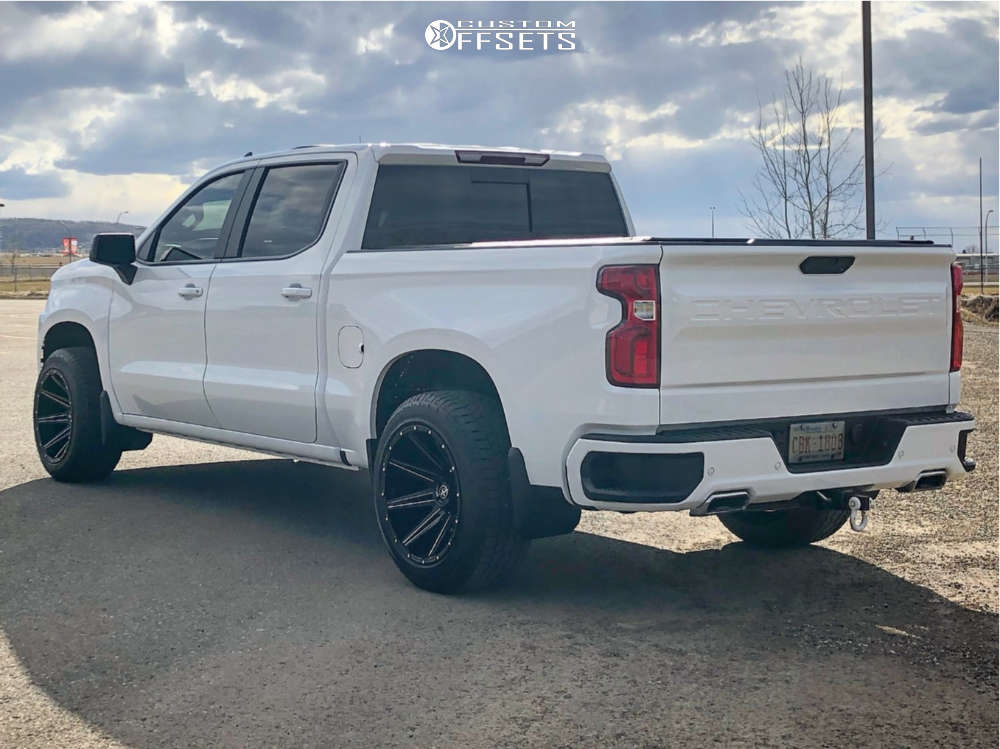 2019 Chevrolet Silverado 1500 with 20x12 -44 XF Offroad Xf-220 and 275 ...