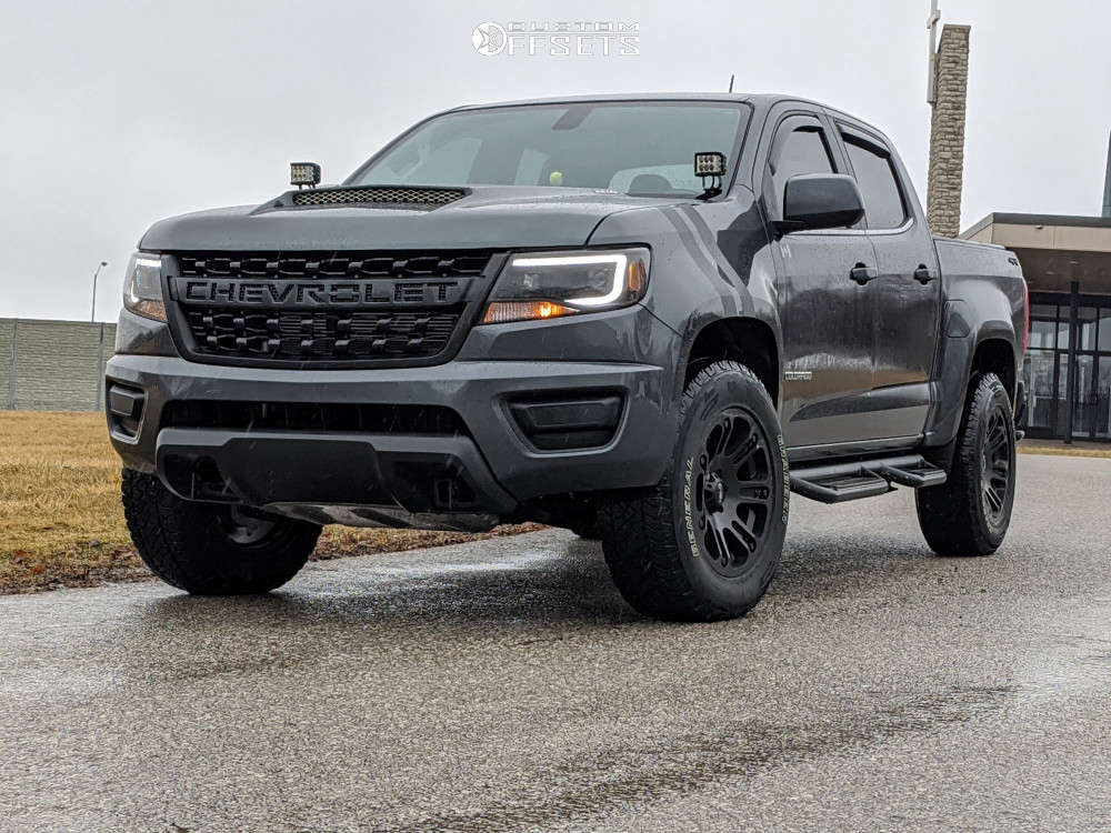 2016 Chevrolet Colorado with 18x9 0 Helo He904 and 285/60R18 General ...