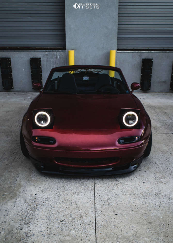 1991 Mazda MX-5 Miata with 15x8 0 Rota Grid V and 195/45R15 Toyo Tires ...
