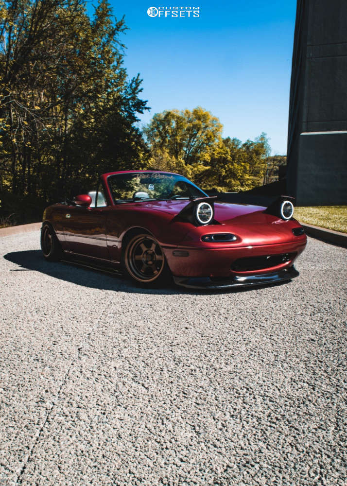 1991 Mazda MX-5 Miata with 15x8 0 Rota Grid V and 195/45R15 Toyo Tires ...