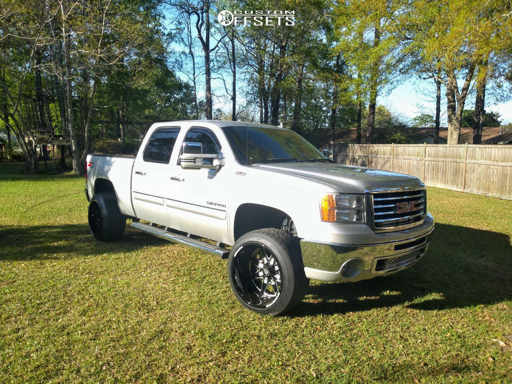 2010 GMC Sierra 1500 with 22x14 -76 Dropstars Forged F61bm1 and 305 ...