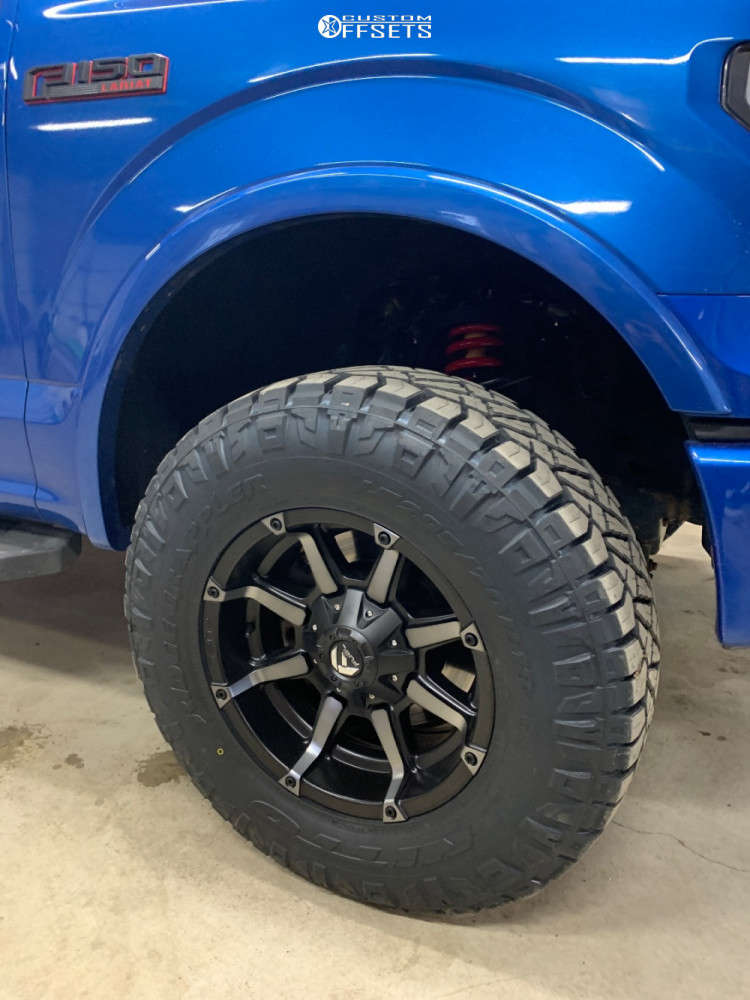 2015 Ford F-150 with 18x9 -12 Fuel Coupler and 295/70R18 Nitto Ridge ...