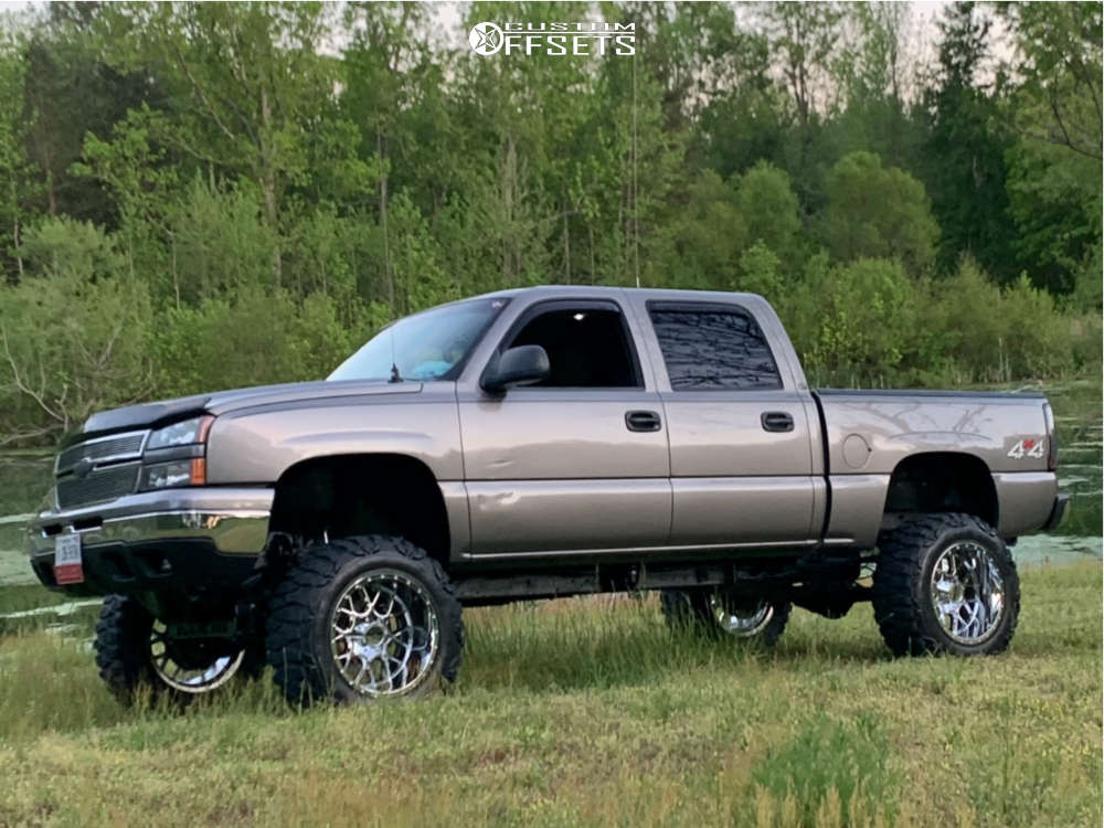 2006 Chevrolet Silverado 1500 with 20x12 -44 Moto Metal Mo986 and 35/12 ...