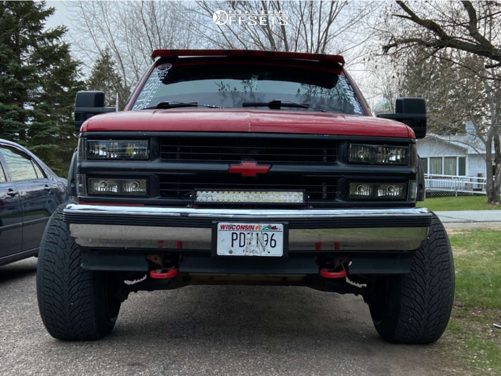 1995 Chevrolet K1500 with 22x14 -76 Dropstars 654mb and 305/45R22 ...