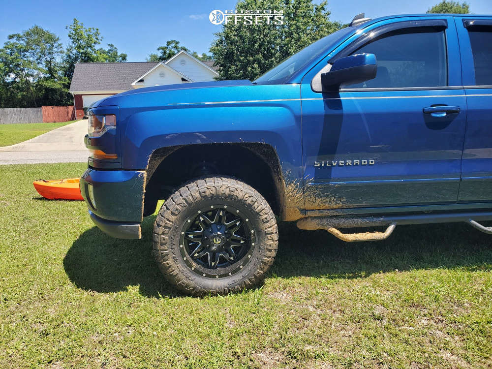 2016 Chevrolet Silverado 1500 with 18x9 -12 Fuel Lethal and 33/12.5R18 ...