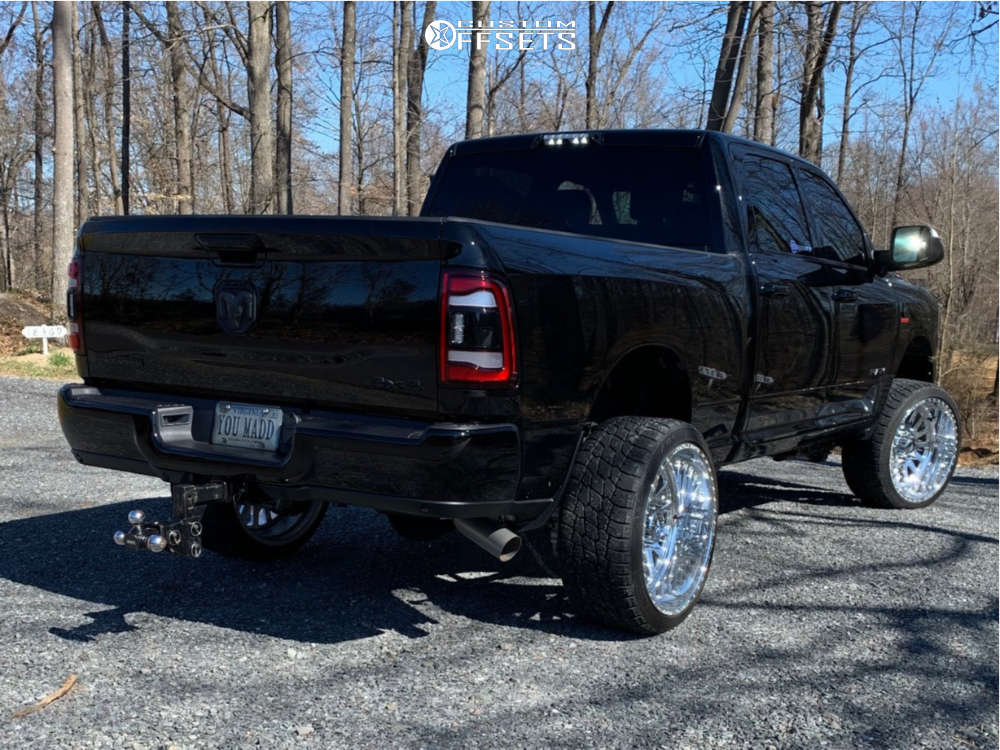 2019 Ram 2500 with 24x12 -60 American Force Quantum CC and 305/35R24 ...
