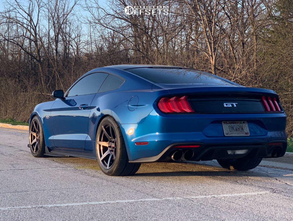 2018 Ford Mustang with 19x10 35 Project 6GR Seven and 275/35R19 Nitto ...