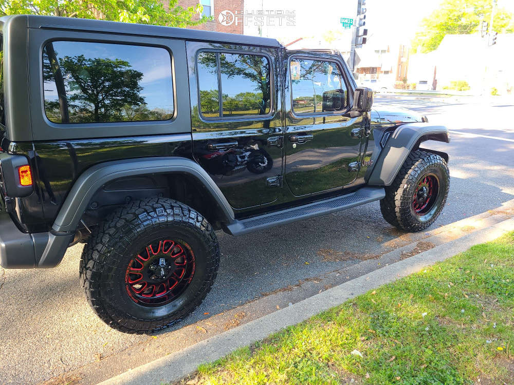 2018 Jeep Wrangler with 17x9 0 Monster Offroad M17 and 35/12.5R17 Kenda ...