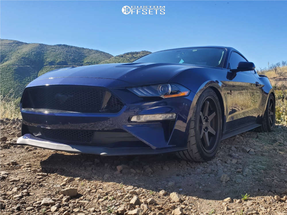 2018 Ford Mustang with 19x9.5 35 ESR SR07 and 275/40R19 Firestone ...