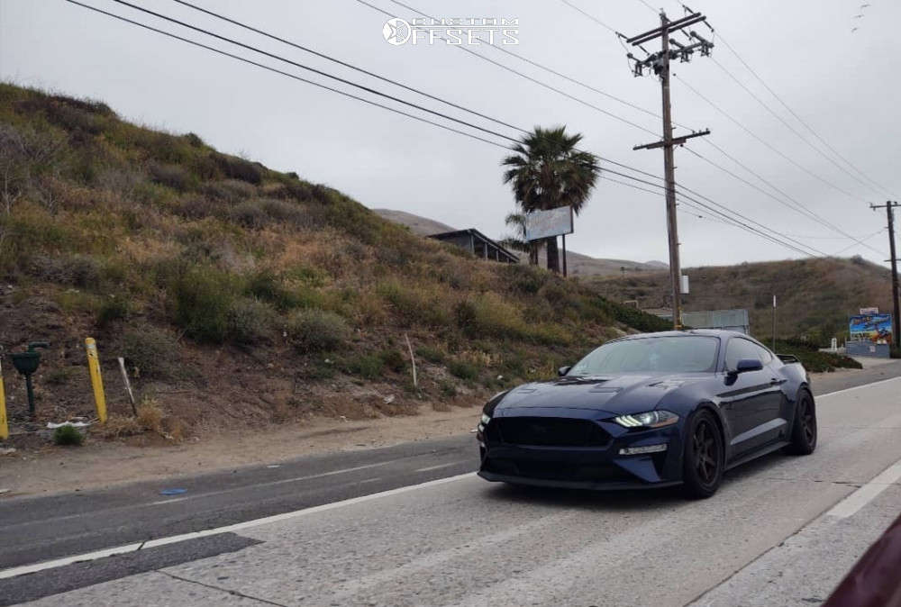 2018 Ford Mustang with 19x9.5 35 ESR SR07 and 275/40R19 Firestone ...