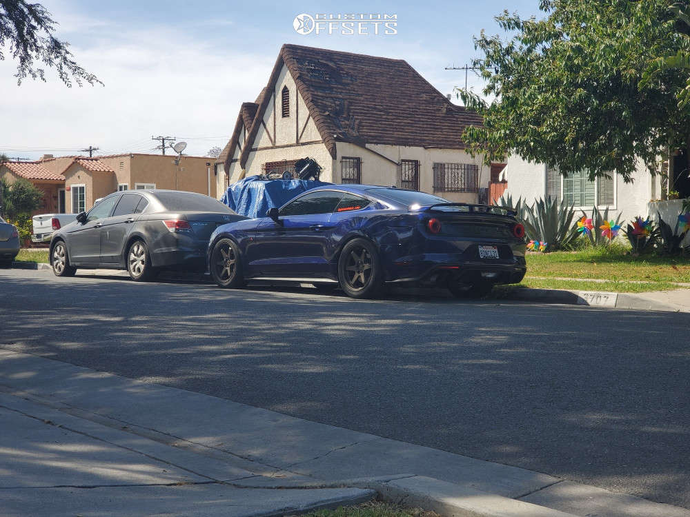 2018 Ford Mustang with 19x9.5 35 ESR SR07 and 275/40R19 Firestone ...