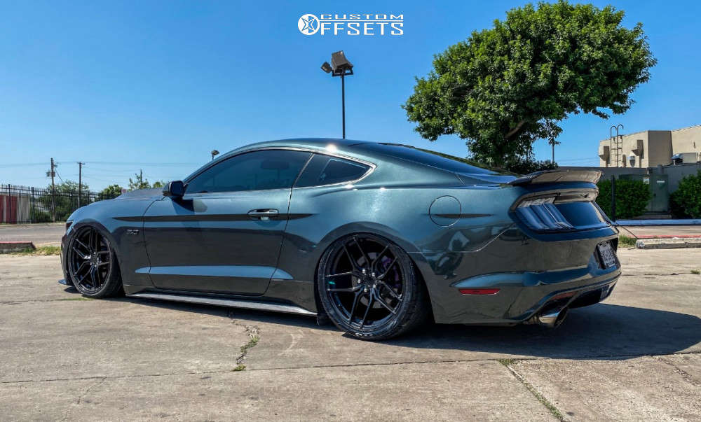 2016 Ford Mustang with 20x9 32 Stance Sf-03 and 275/35R20 Nitto Nt555 G2 and Air Suspension ...