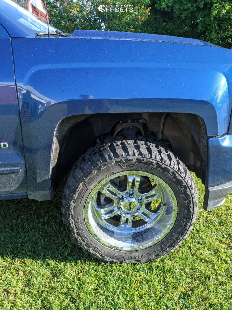 2016 Chevrolet Silverado 1500 with 20x10 -25 Ultra Predator II and 33/ ...