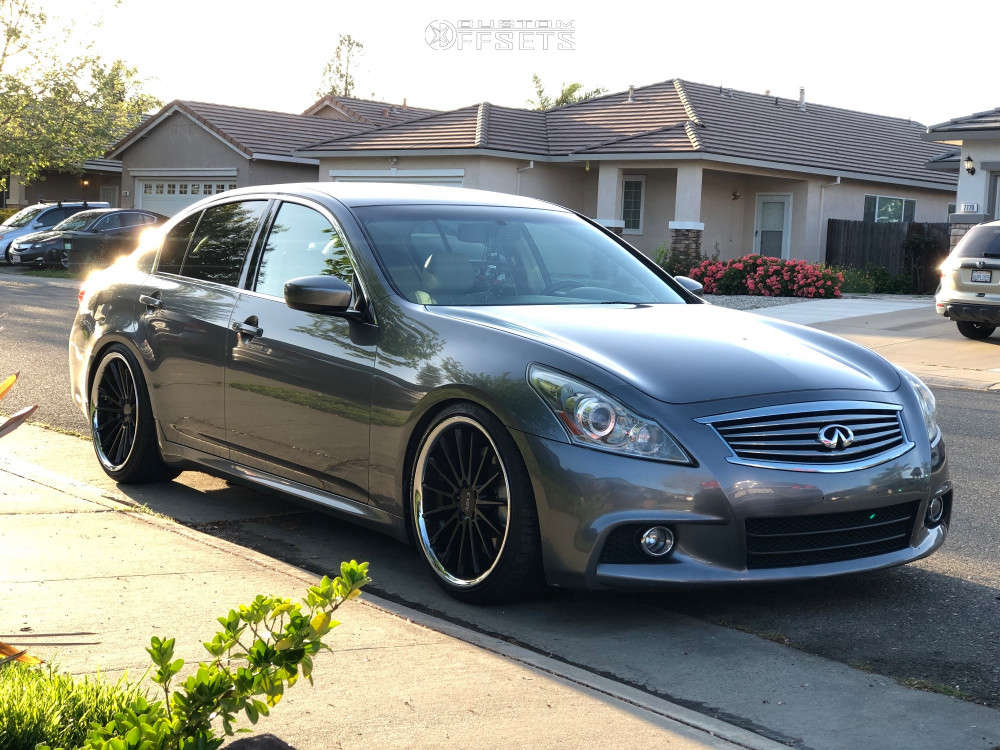 2011 INFINITI G37 with 20x9 35 Azad AZ24 and 245/35R20 Accelera Phi and ...