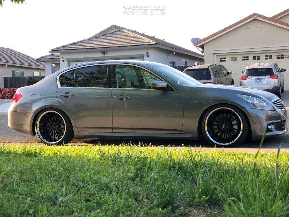 2011 INFINITI G37 with 20x9 35 Azad AZ24 and 245/35R20 Accelera Phi and ...