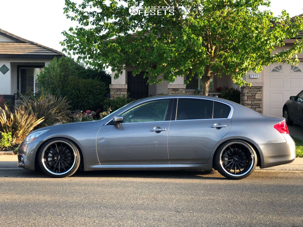 2011 INFINITI G37 with 20x9 35 Azad AZ24 and 245/35R20 Accelera Phi and ...