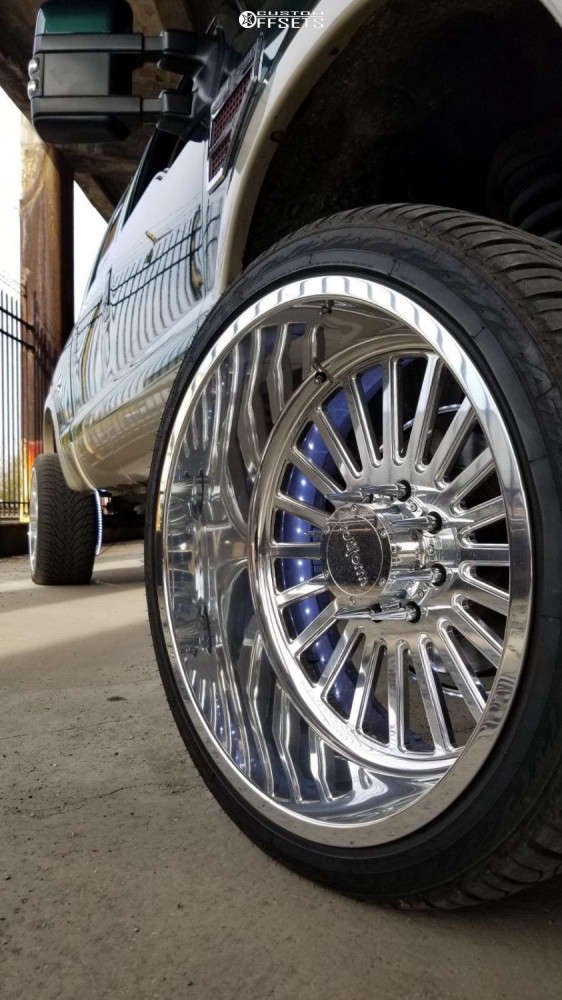 2008 Ford F-250 Super Duty with 24x12 -44 Rotiform SRG and 305/35R24 ...