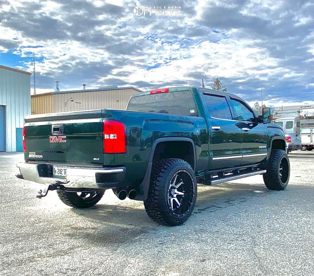 2015 GMC Sierra 1500 with 22x12 -44 Lonestar Bandit and 35/12.5R22 Fury ...