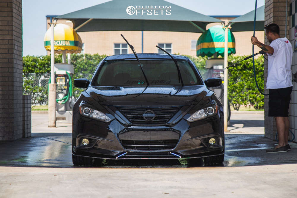 2018 Nissan Altima with 18x8 35 Enkei RPF1 and 235/45R18 Nitto Motivo ...