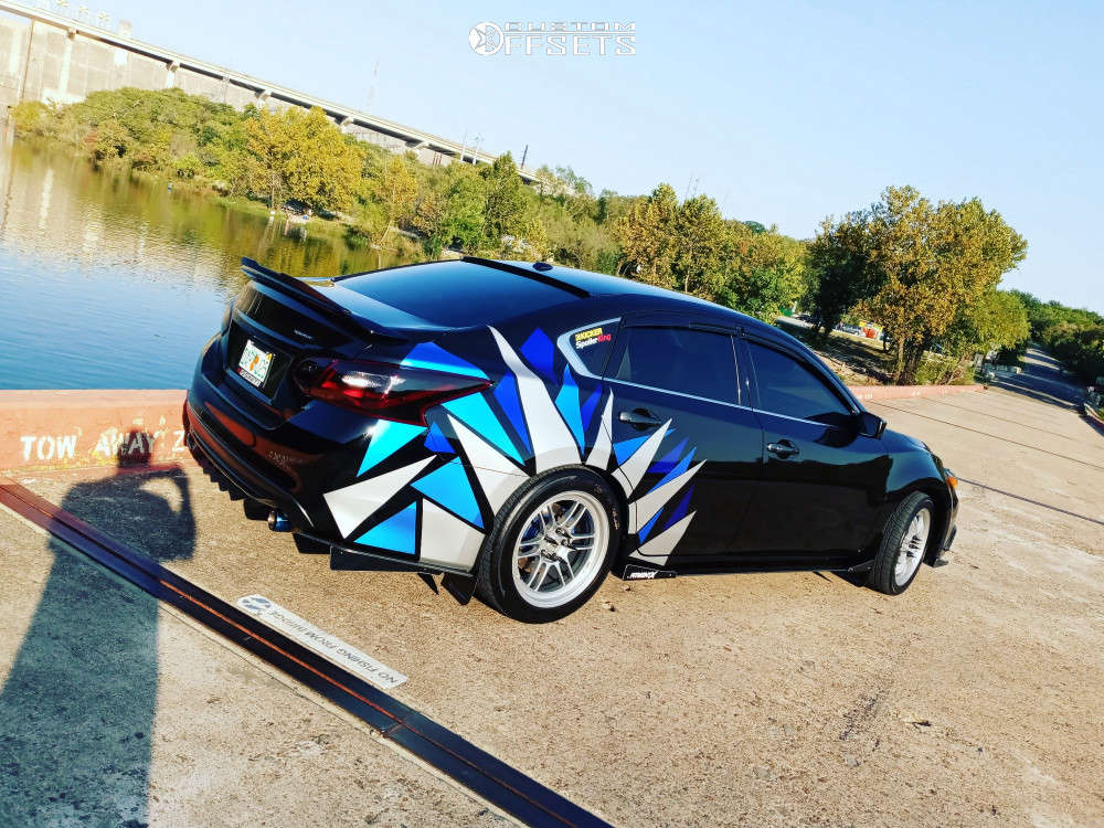 2018 Nissan Altima with 18x8 35 Enkei RPF1 and 235/45R18 Nitto Motivo ...