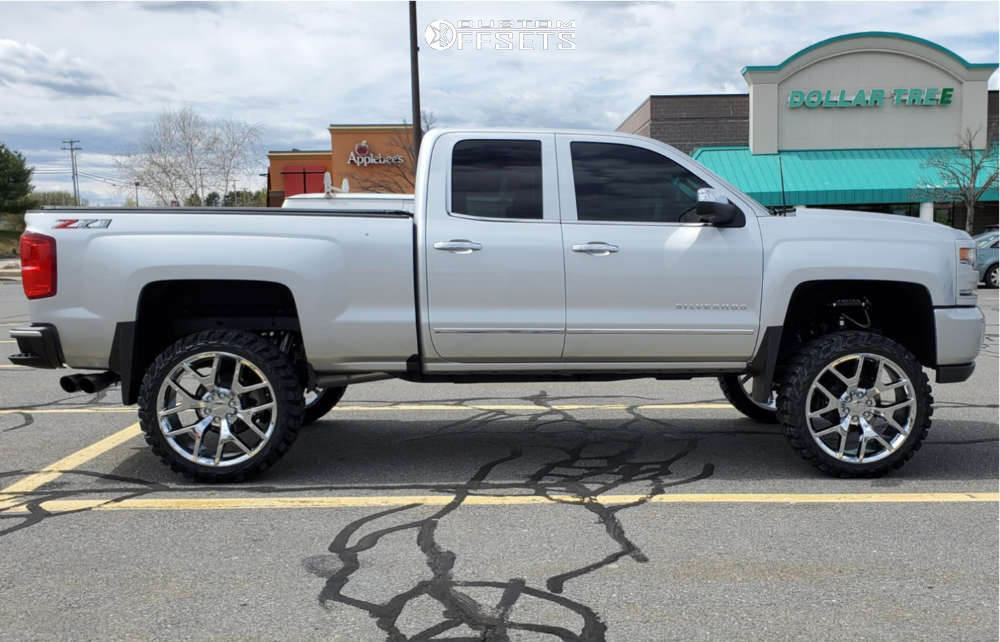 2018 Chevrolet Silverado 1500 with 24x10 31 OE Performance 169 and 35/ ...