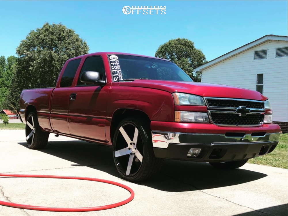 2007 Chevrolet Silverado 1500 with 24x10 30 DUB Baller and 305/35R24 ...