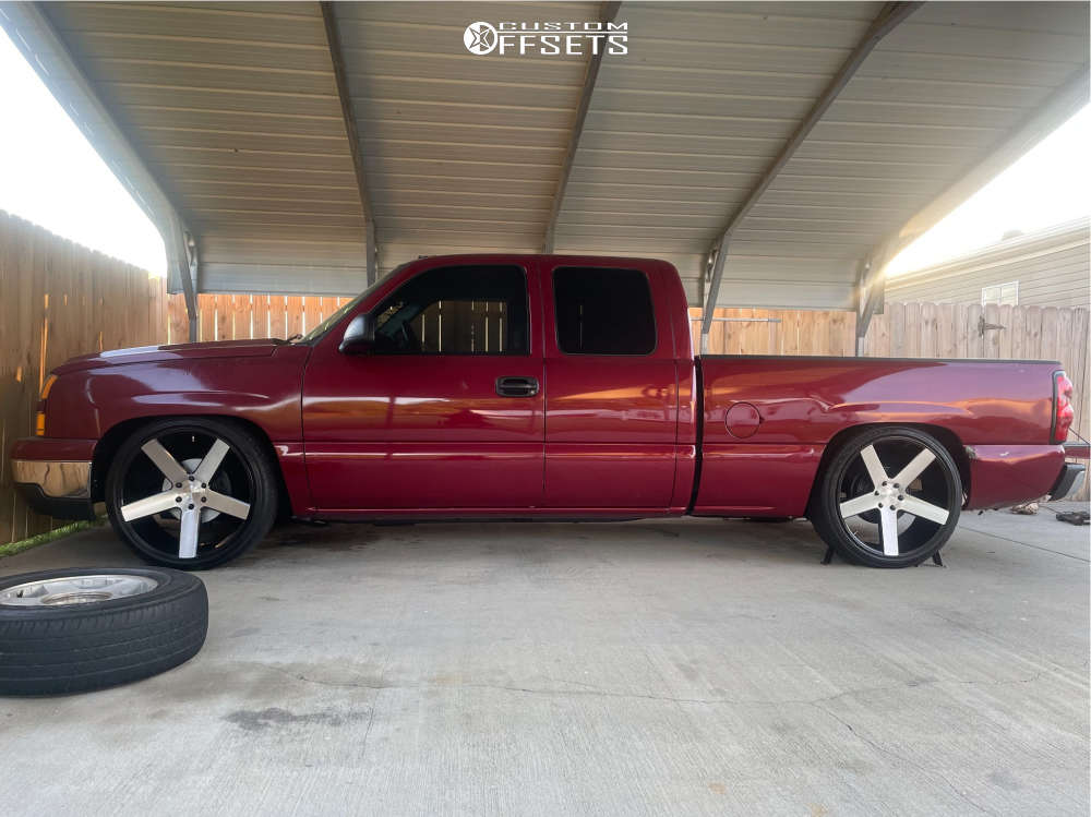 2007 Chevrolet Silverado 1500 with 24x10 30 DUB Baller and 305/35R24 ...