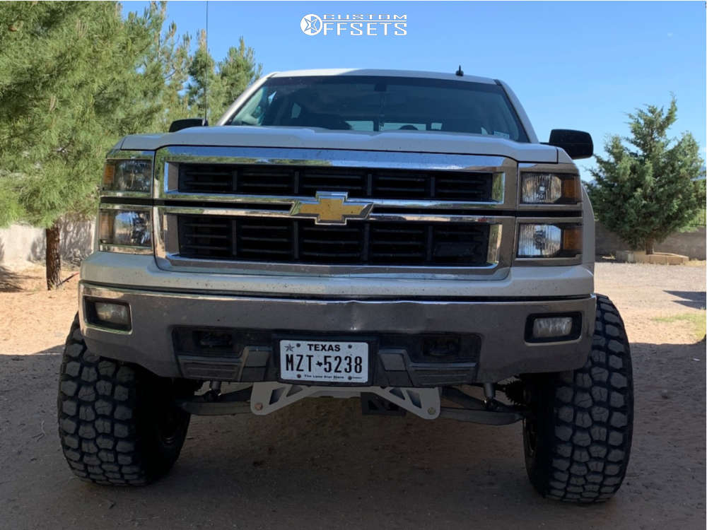 2014 Chevrolet Silverado 1500 with 22x14 -76 XF Offroad Xf-201 and 37/ ...
