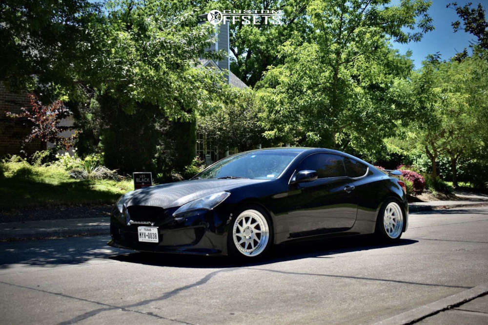 2010 Hyundai Genesis Coupe with 18x9.5 22 ESR Sr09 and 245/40R18 ...
