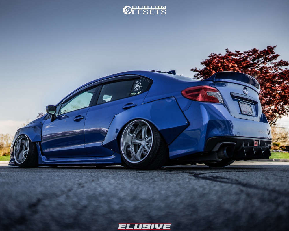 2015 Subaru WRX with 18x12.5 -14 Work VS KF and 265/35R18 Federal SS595 ...
