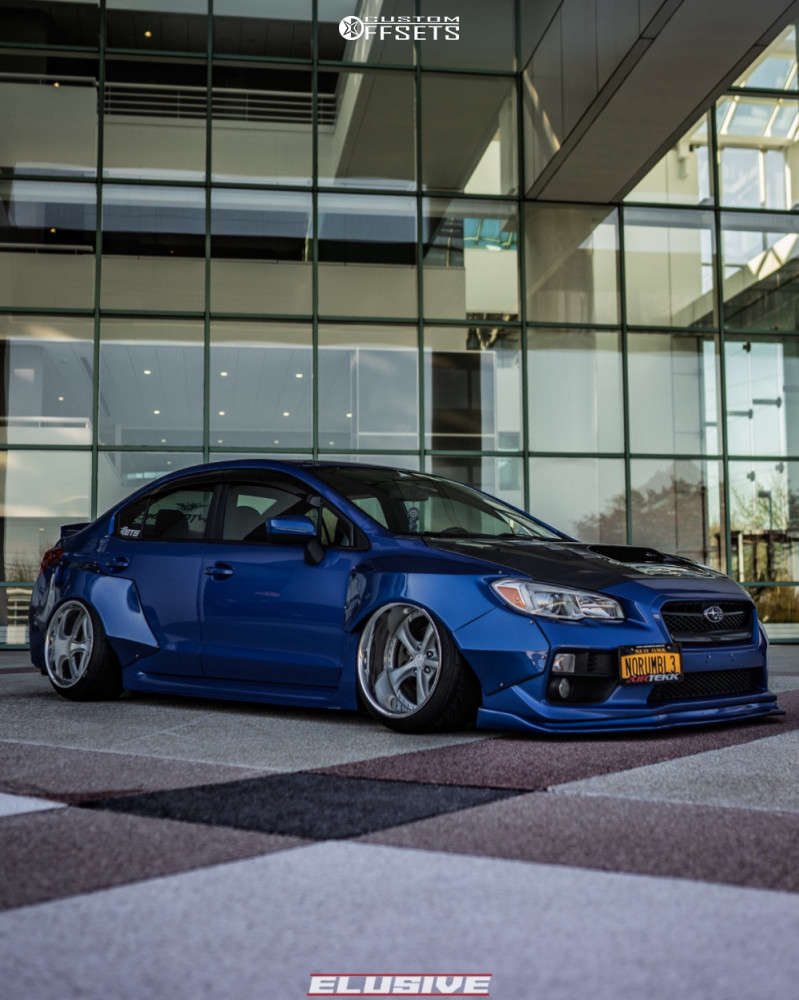 2015 Subaru WRX with 18x12.5 -14 Work VS KF and 265/35R18 Federal SS595 ...
