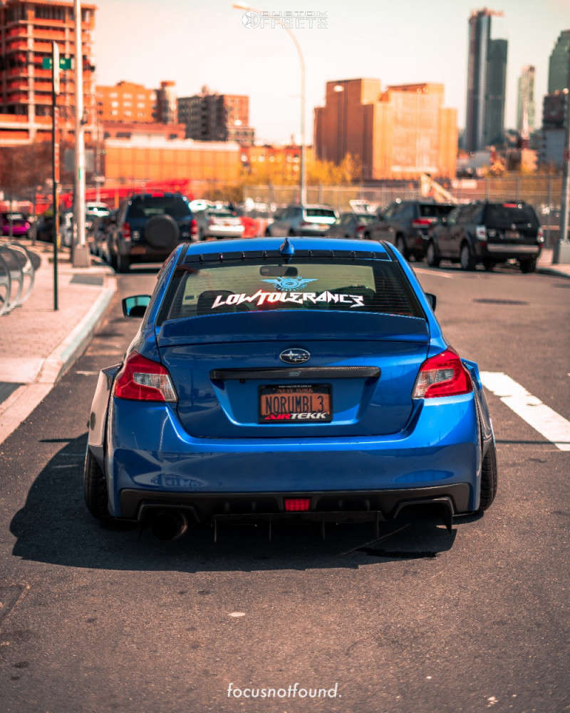 2015 Subaru WRX with 18x12.5 -14 Work VS KF and 265/35R18 Federal SS595 ...