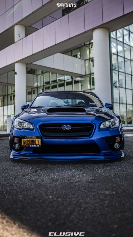 2015 Subaru WRX with 18x12.5 -14 Work VS KF and 265/35R18 Federal SS595 ...