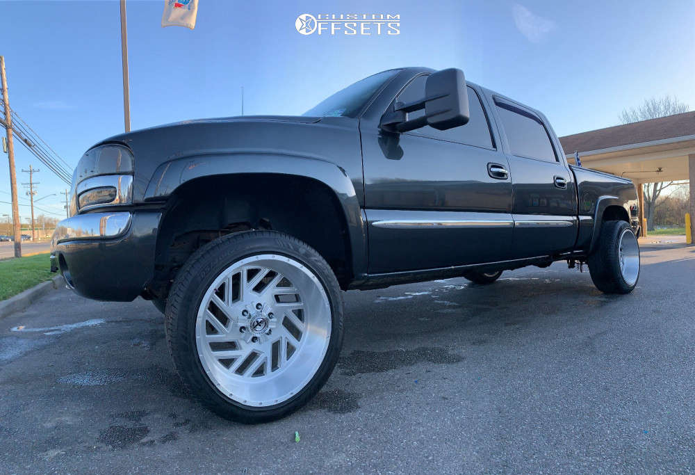 2004 GMC Sierra 1500 with 22x12 -44 XF Forged Xfx-304 and 305/40R22 ...
