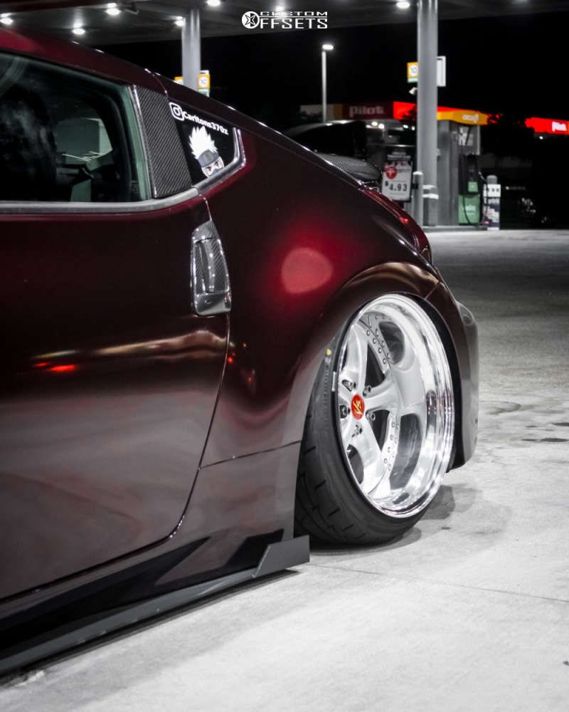 2013 Nissan 370Z with 19x10 2 Work VS KF and 235/35R19 Firestone ...