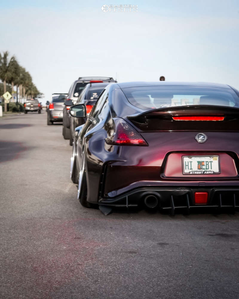 2013 Nissan 370Z with 19x10 2 Work VS KF and 235/35R19 Firestone ...
