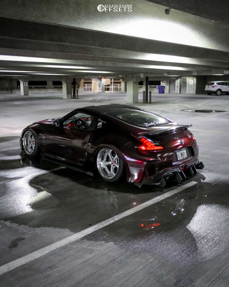 2013 Nissan 370Z with 19x10 2 Work VS KF and 235/35R19 Firestone ...