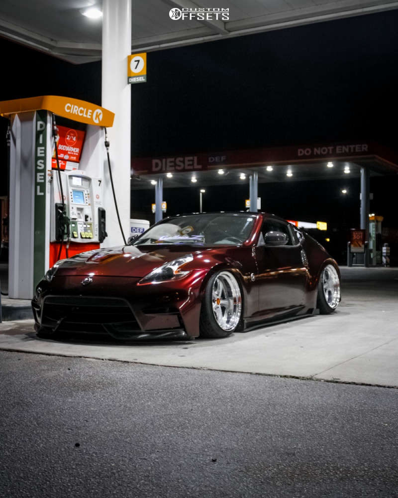 2013 Nissan 370Z with 19x10 2 Work VS KF and 235/35R19 Firestone ...
