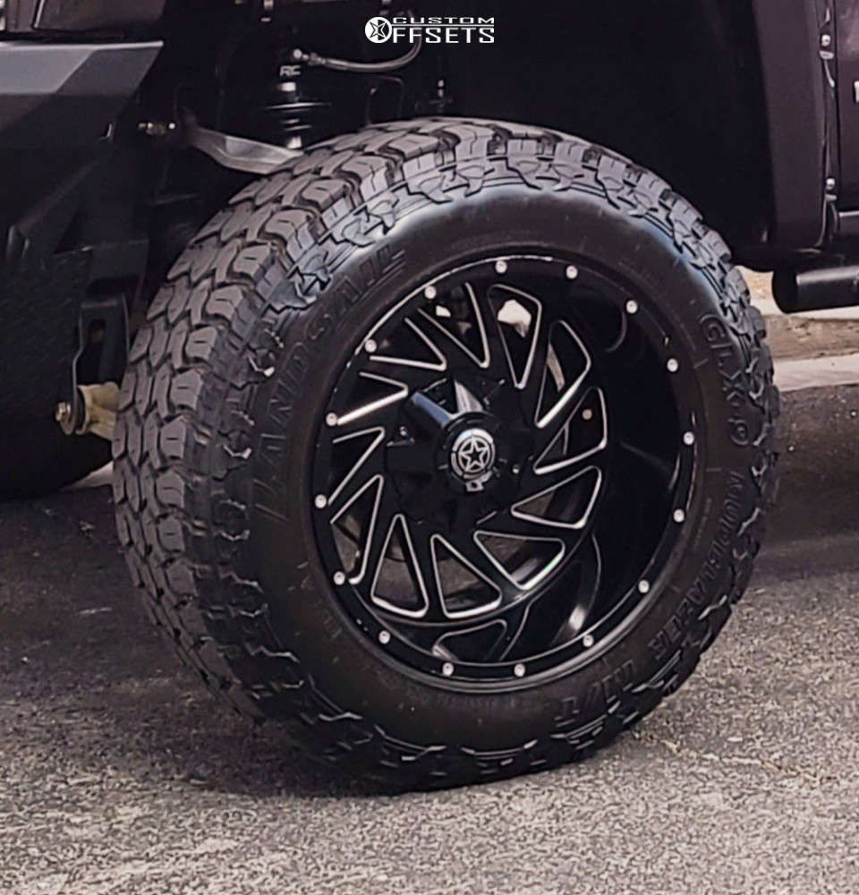 2015 Chevrolet Silverado 1500 with 20x12 -44 Hardrock Crusher and 35/12 ...